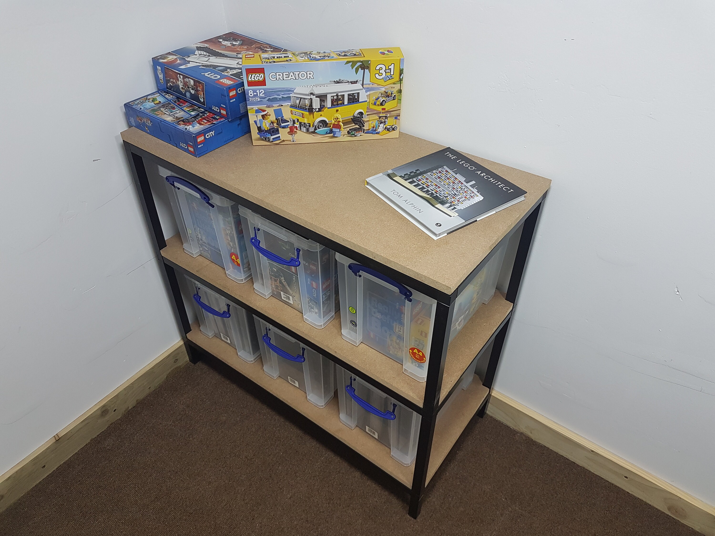 19L Really Useful Boxes Storage Shelves DIY Plans and Build Guide 3x2 ...