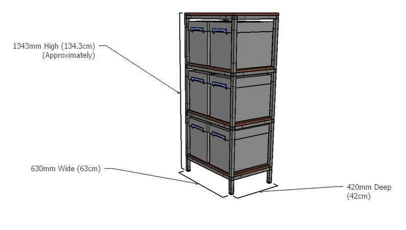 19L XL Really Useful Boxes Storage Shelves DIY Plans and Build Guide ...