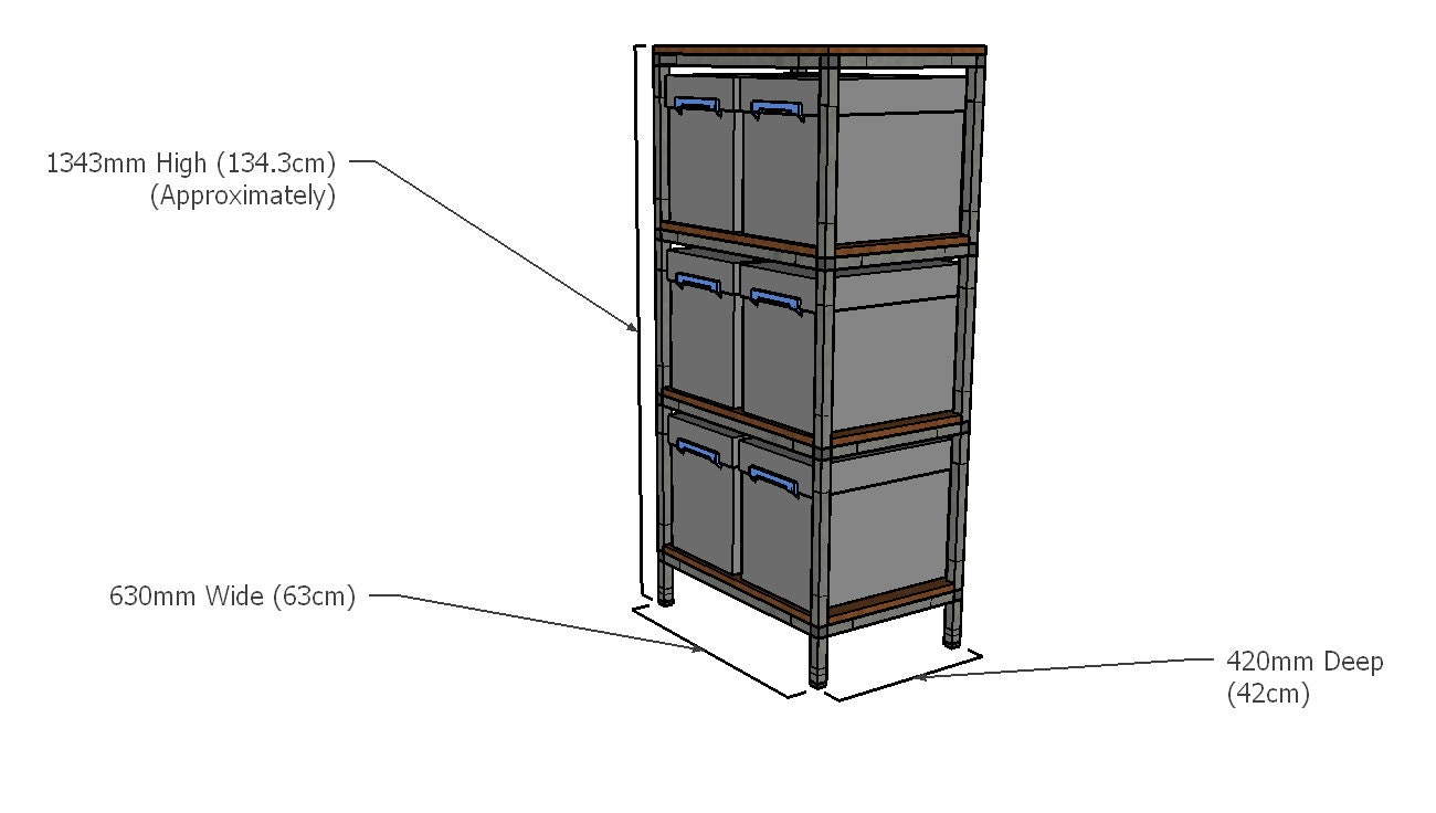 19L XL Really Useful Boxes Storage Shelves DIY Plans and Build Guide ...