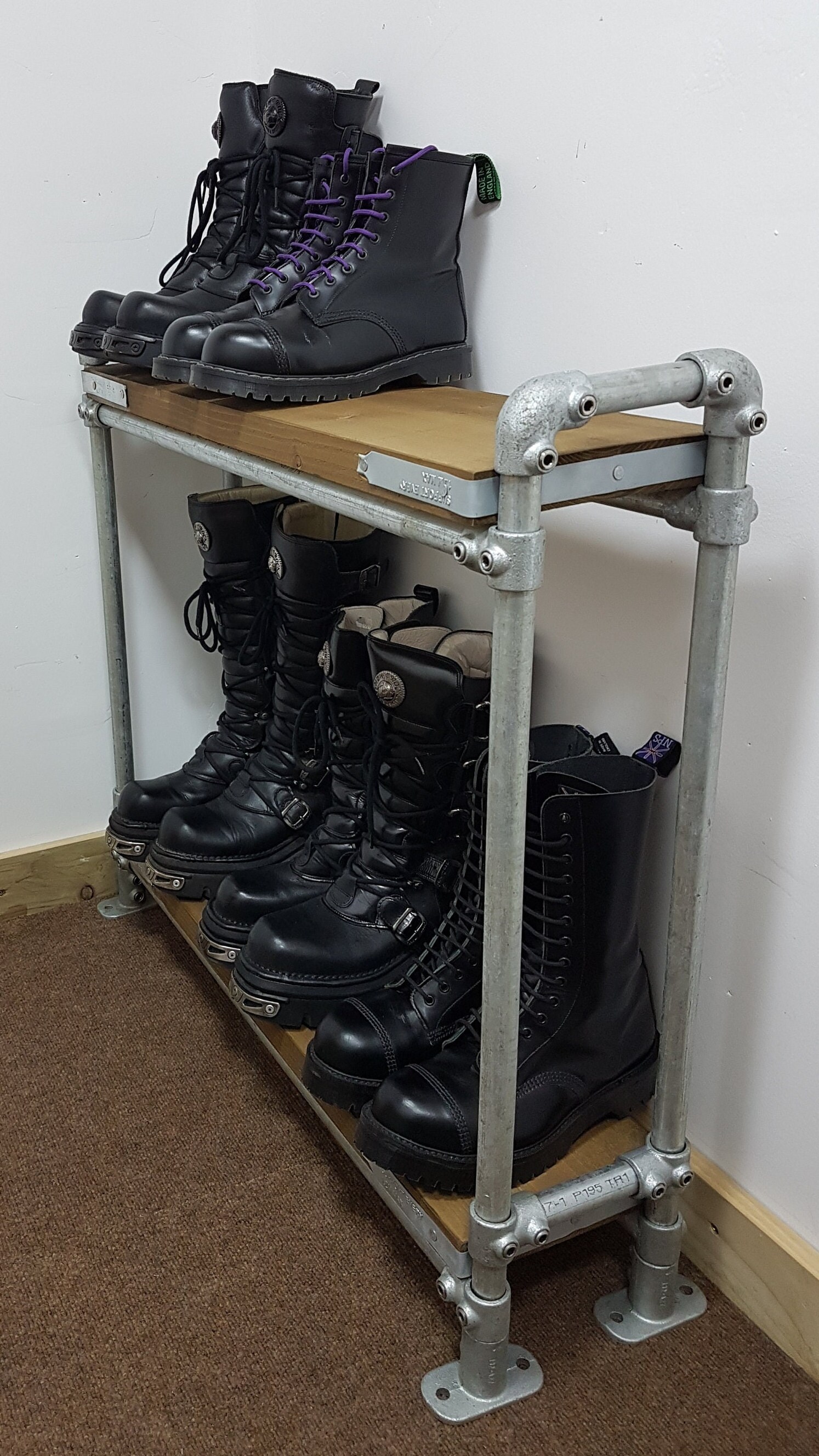 Adjustable Scaffold Two Tier Boot & Shoe Shelf DIY Plans and Build ...