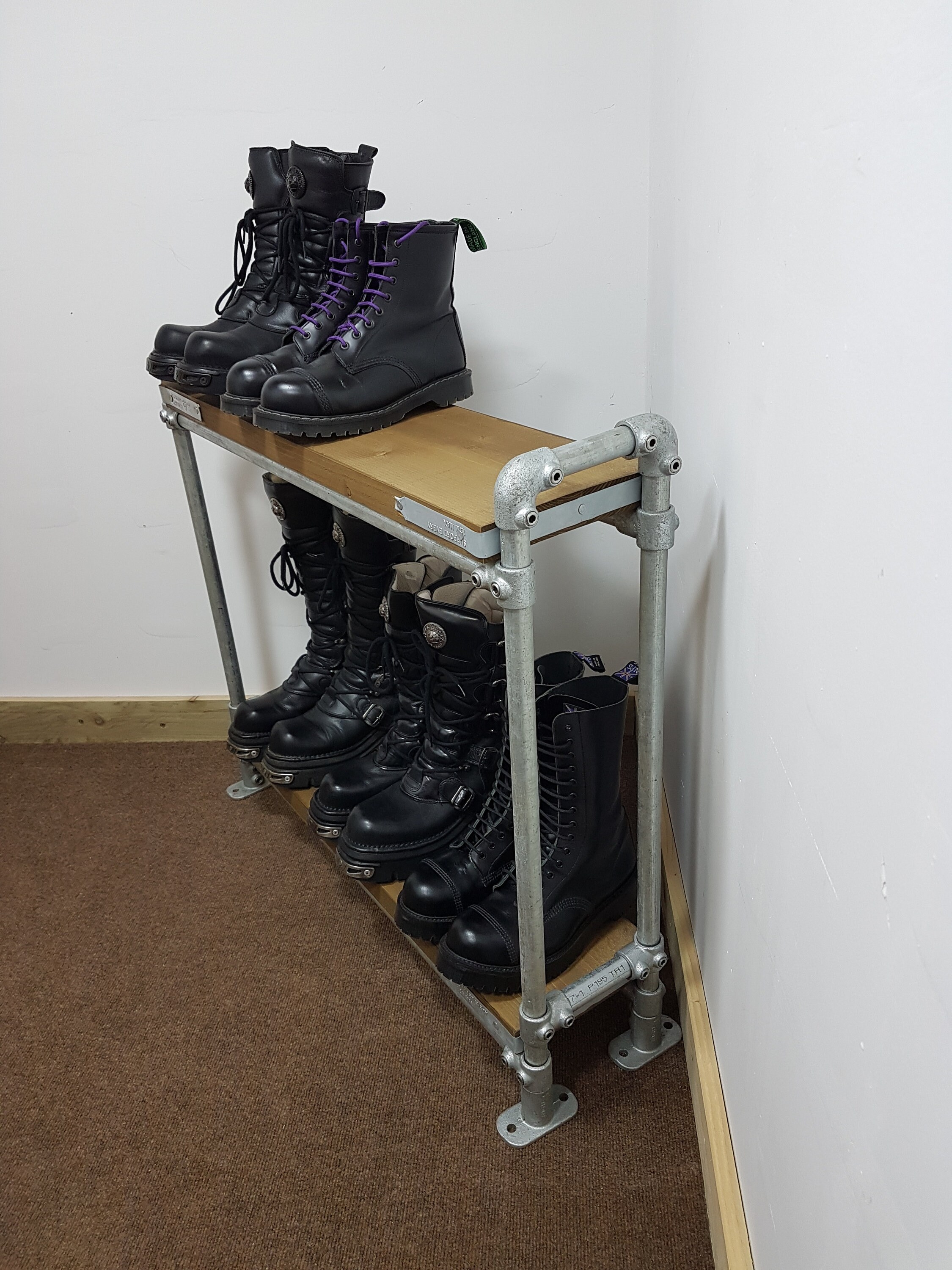 Adjustable Scaffold Two Tier Boot & Shoe Shelf DIY Plans and Build ...