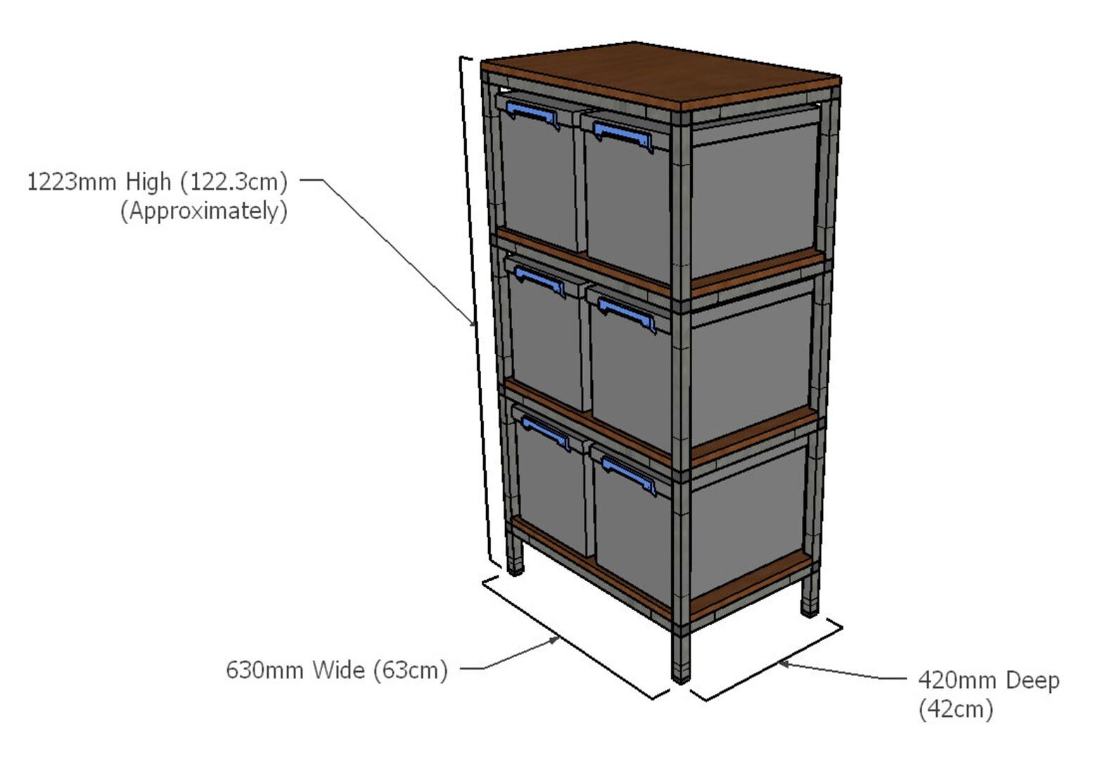 19L Really Useful Boxes Storage Shelves DIY Plans and Build Guide ...