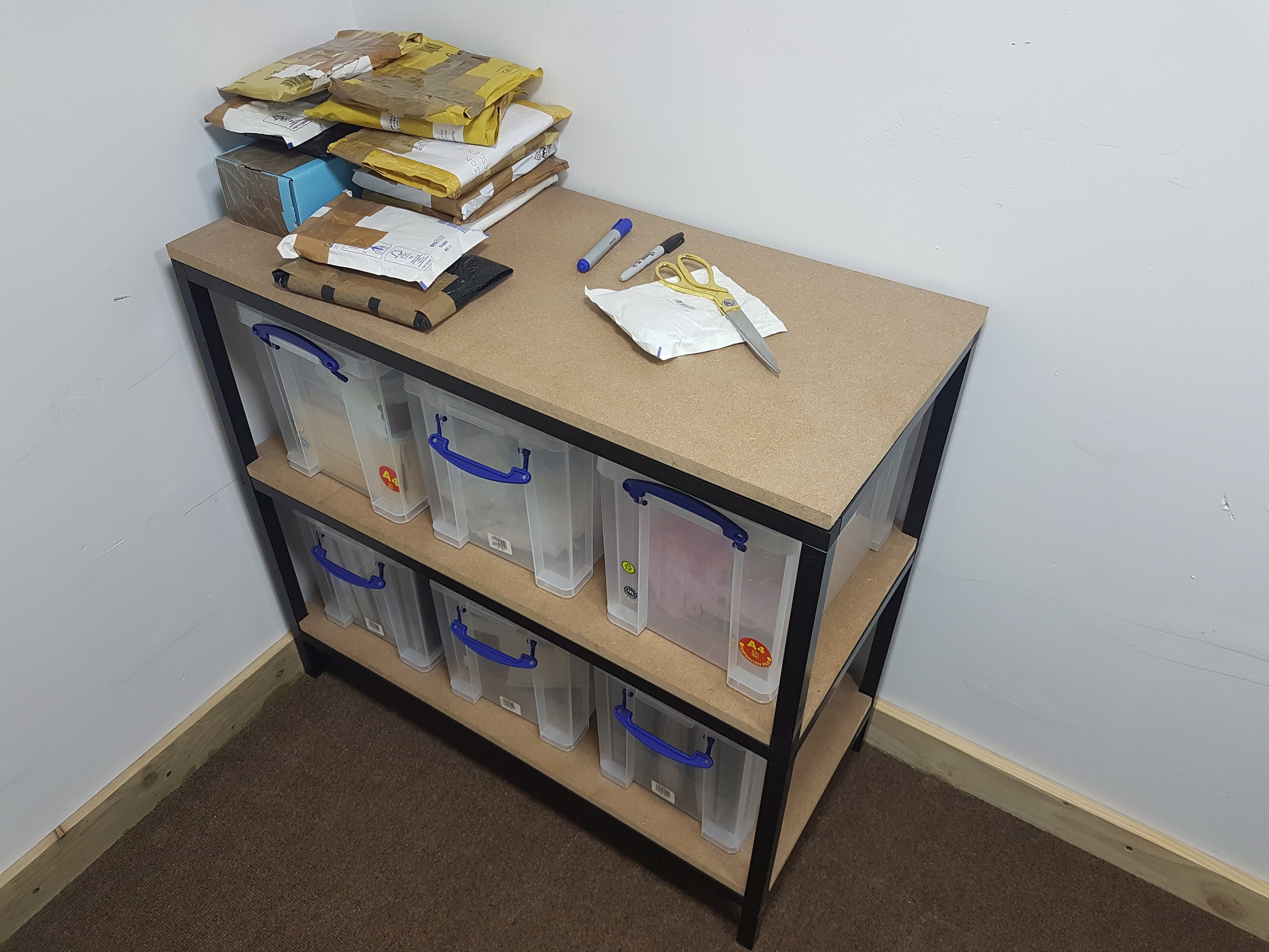 19L Really Useful Boxes Storage Shelves DIY Plans and Build Guide 3x2 ...