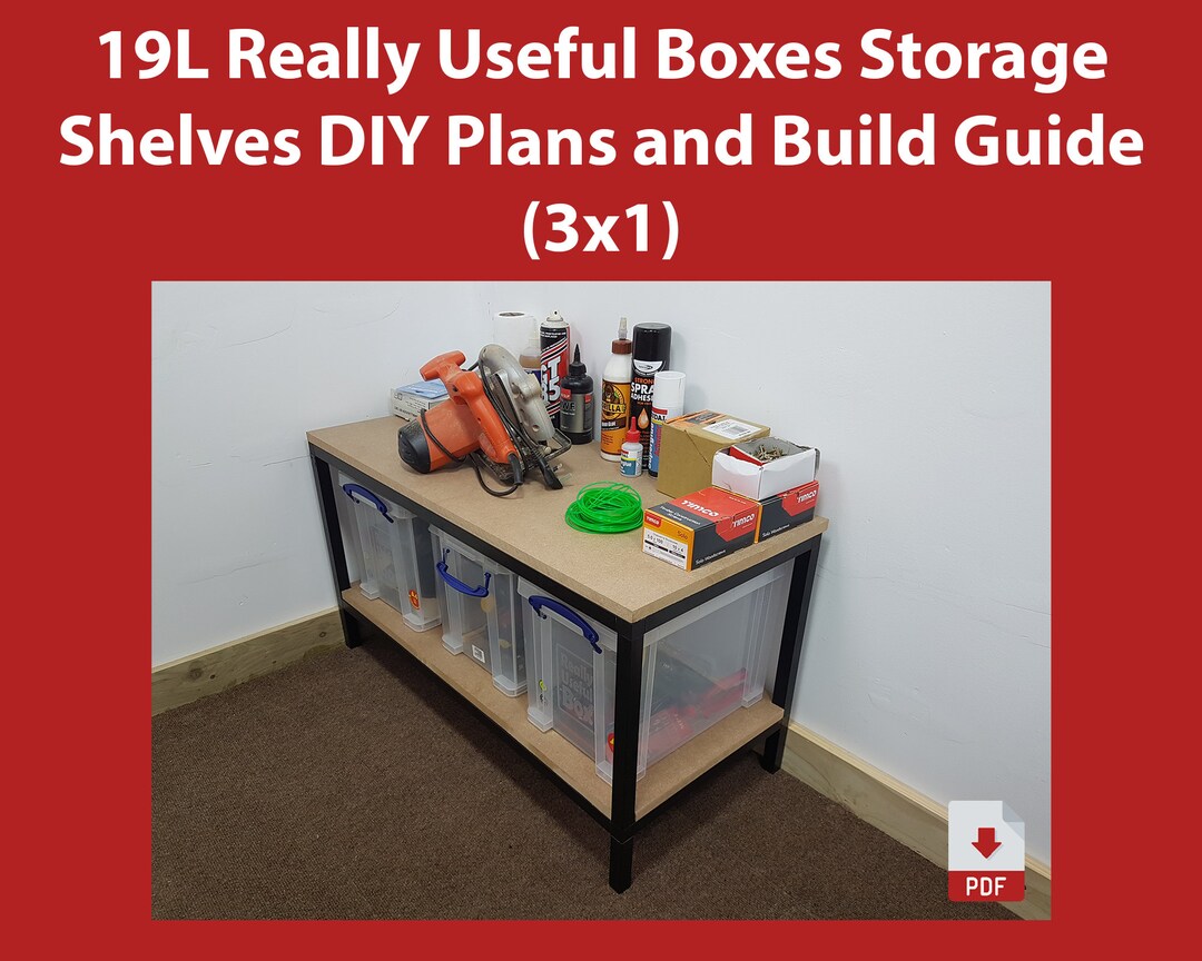 19L Really Useful Boxes Storage Shelves DIY Plans and Build Guide ...
