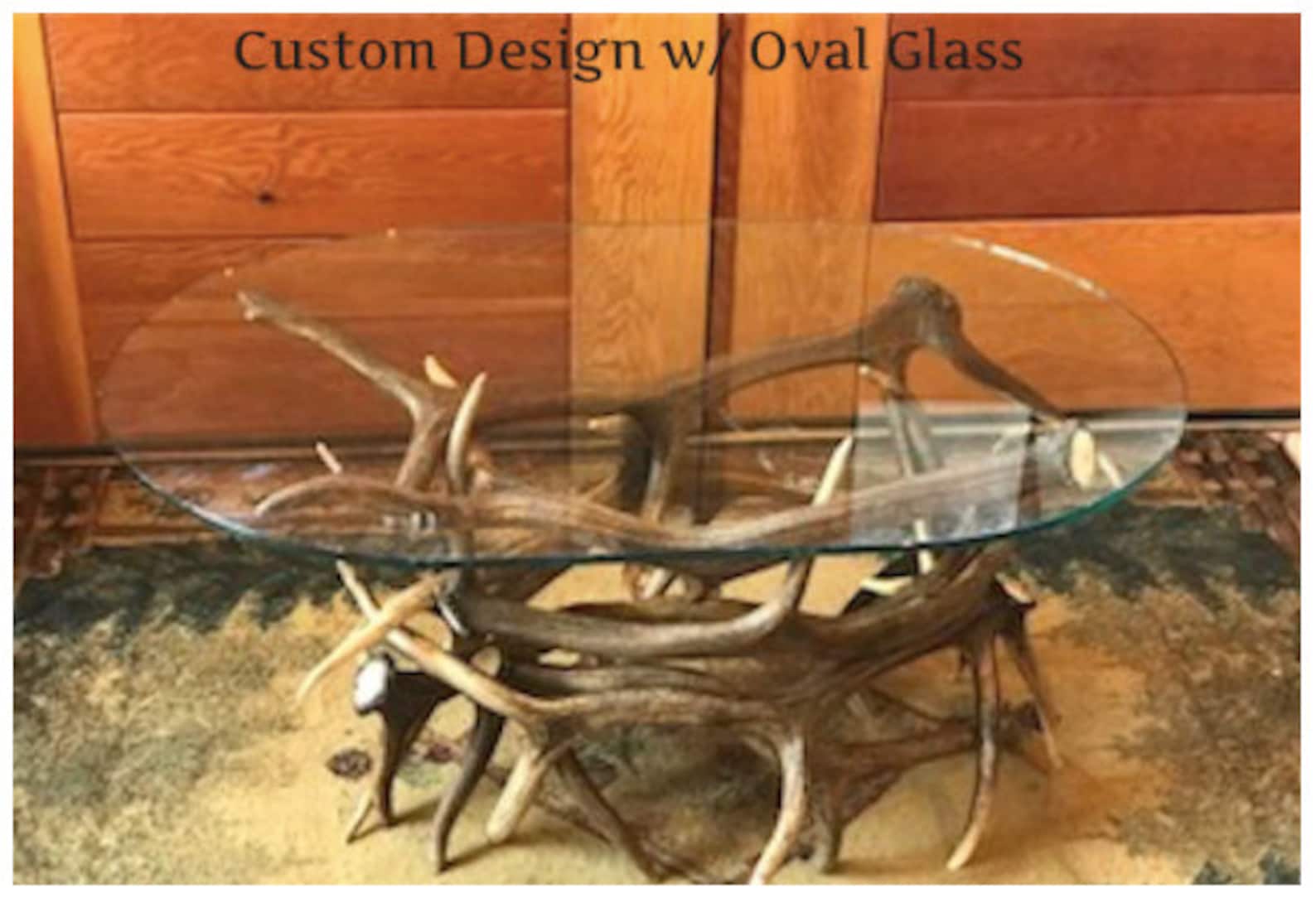 Coffee Table Real Elk Antler Furniture Rustic Furniture Coffee Table ...