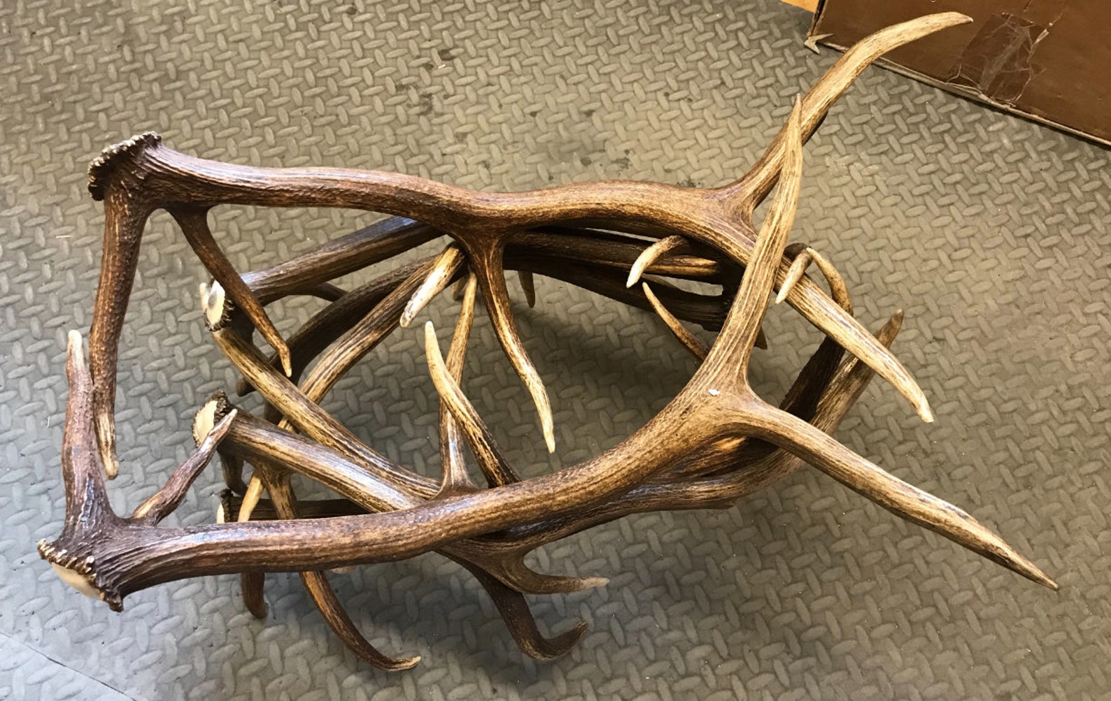 Coffee Table Real Elk Antler Furniture Rustic Furniture Coffee Table ...