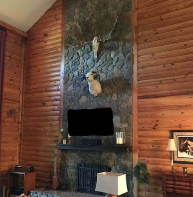 Faux Moose European Mount Skull Mount Antler Decor Cabin Decor ...