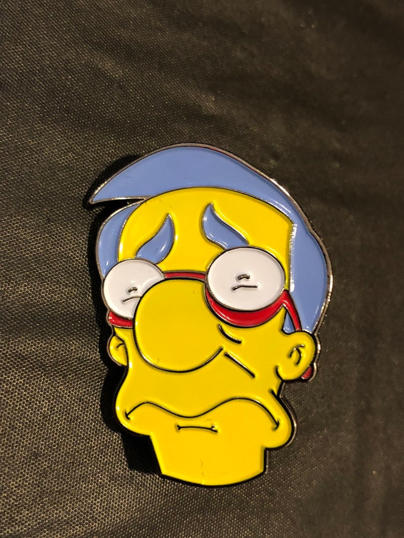 Crying Milhouse 1.5" Soft Enamel Pin - Etsy