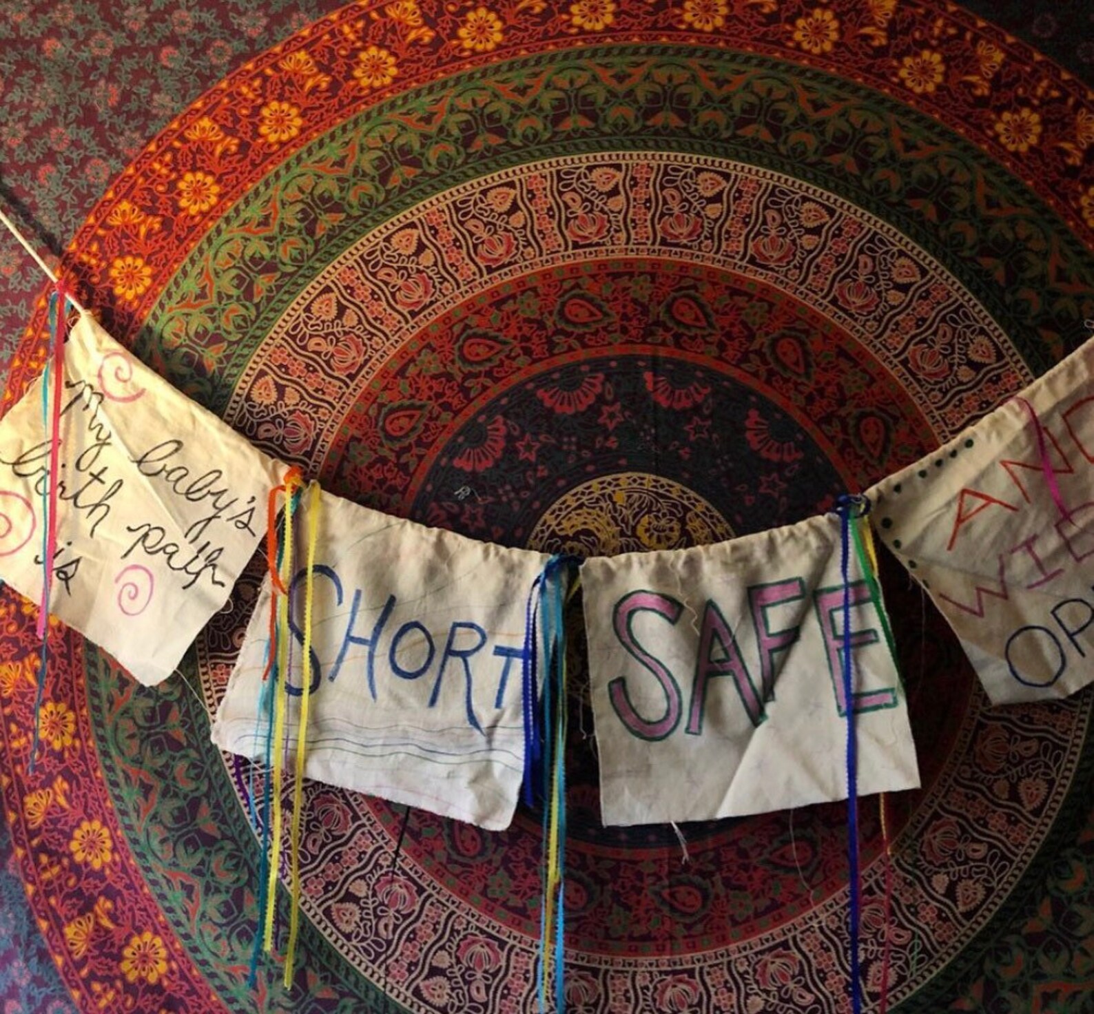 DIY Deluxe Birth Affirmations Banner Kit for Pregnancy, Home Birth ...