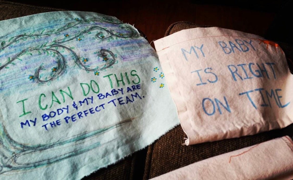 DIY Deluxe Birth Affirmations Banner Kit for Pregnancy, Home Birth ...