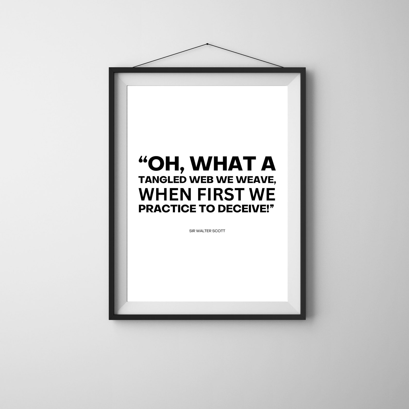 Oh, What A Tangled Web We Weave Quote | Digital Download | 8x10 - Etsy