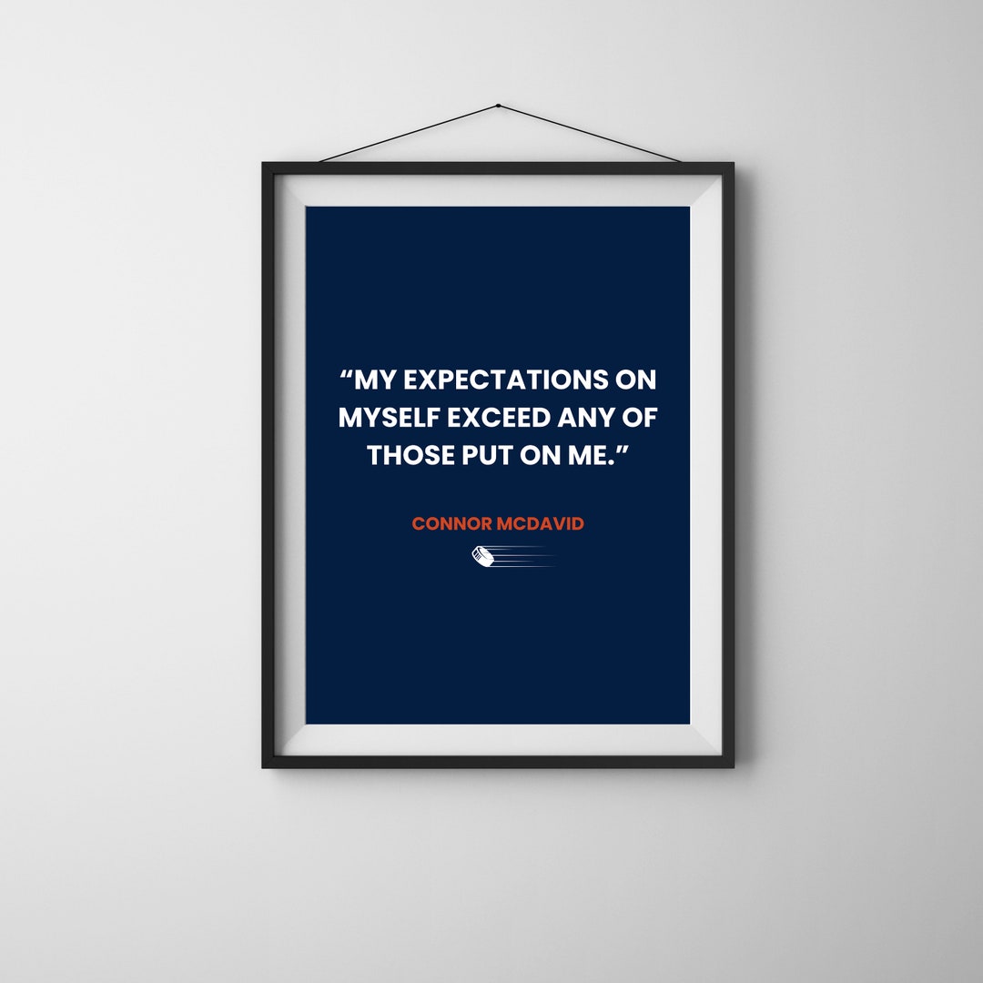 Connor Mcdavid Quote Digital Download 8x10 - Etsy