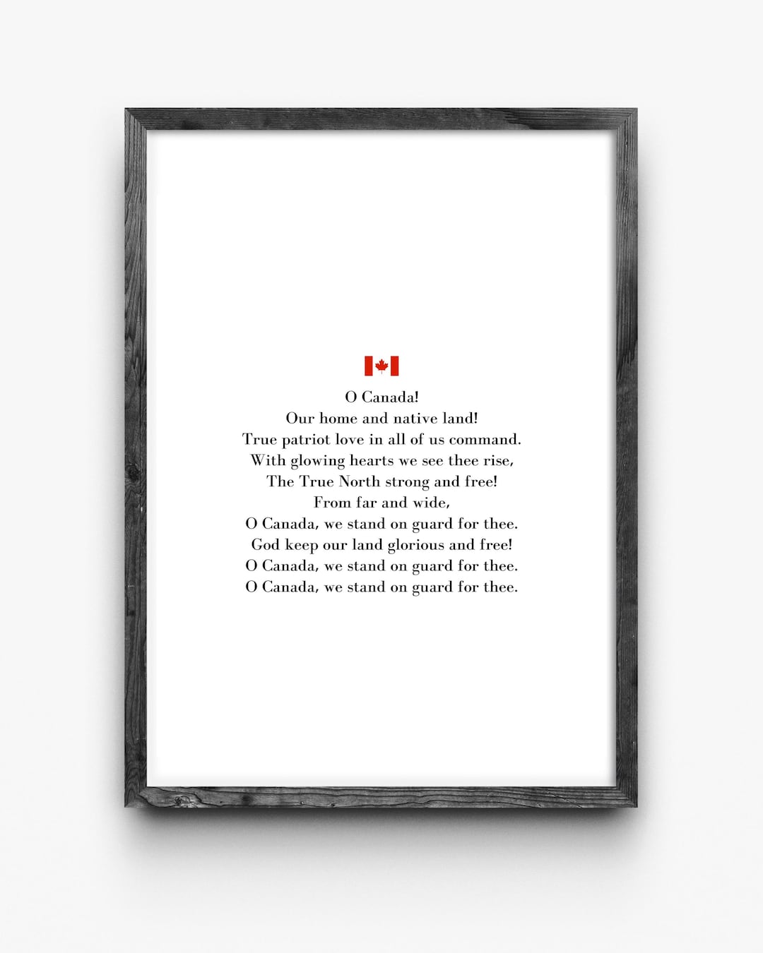National Anthem of Canada (english Version) | PDF Digital Download ...