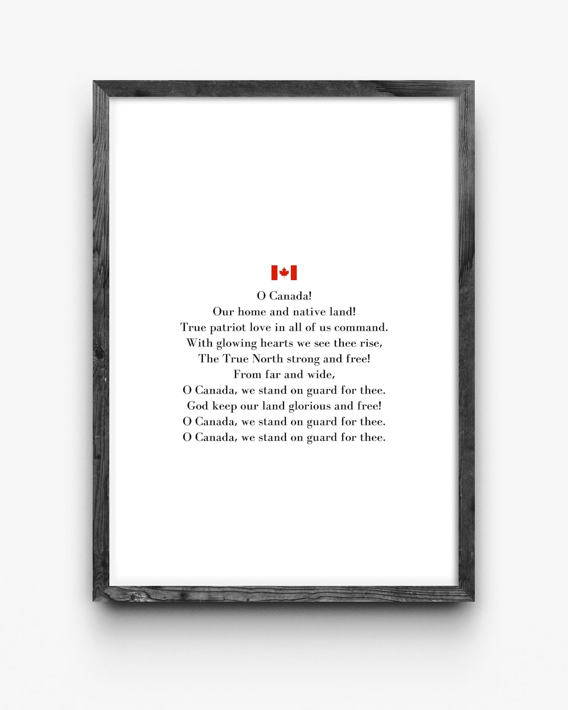 National Anthem of Canada (english Version) | PDF Digital Download ...