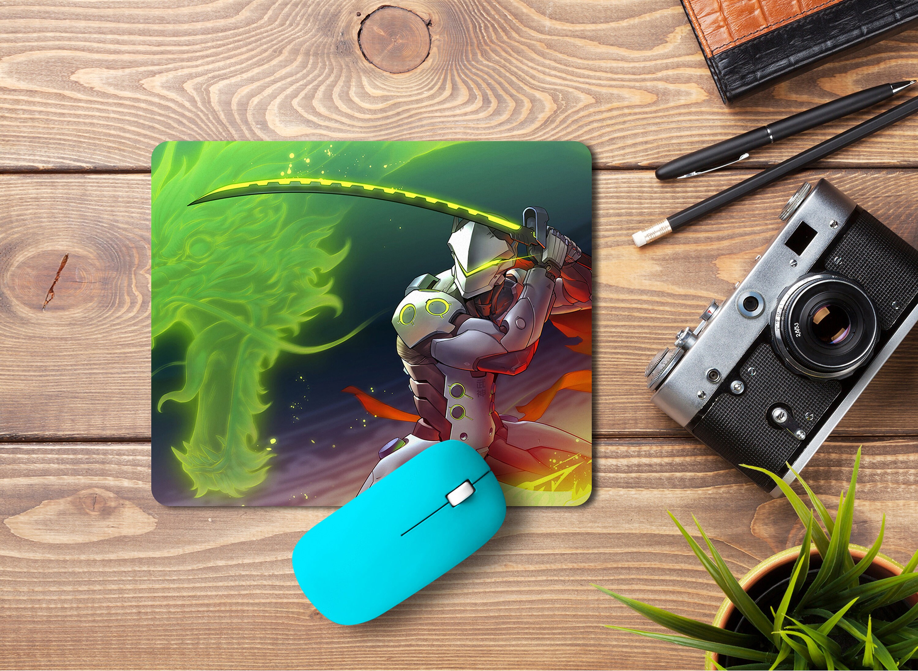 Genji Mousepad Overwatch Playmat Game Mousepad Great Gamer Etsy