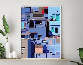 Printable Art Amalfi Coast Print Positano Print Colorful - Etsy Australia