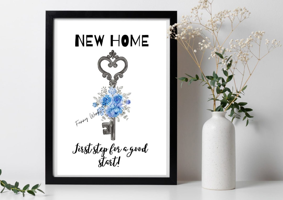 Poster for NEW HOME! PDF Download or Framed Print. Cohabitation Gift ...