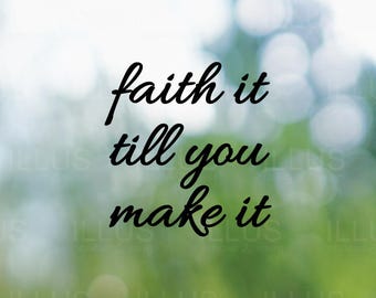 Faith sticker | Etsy