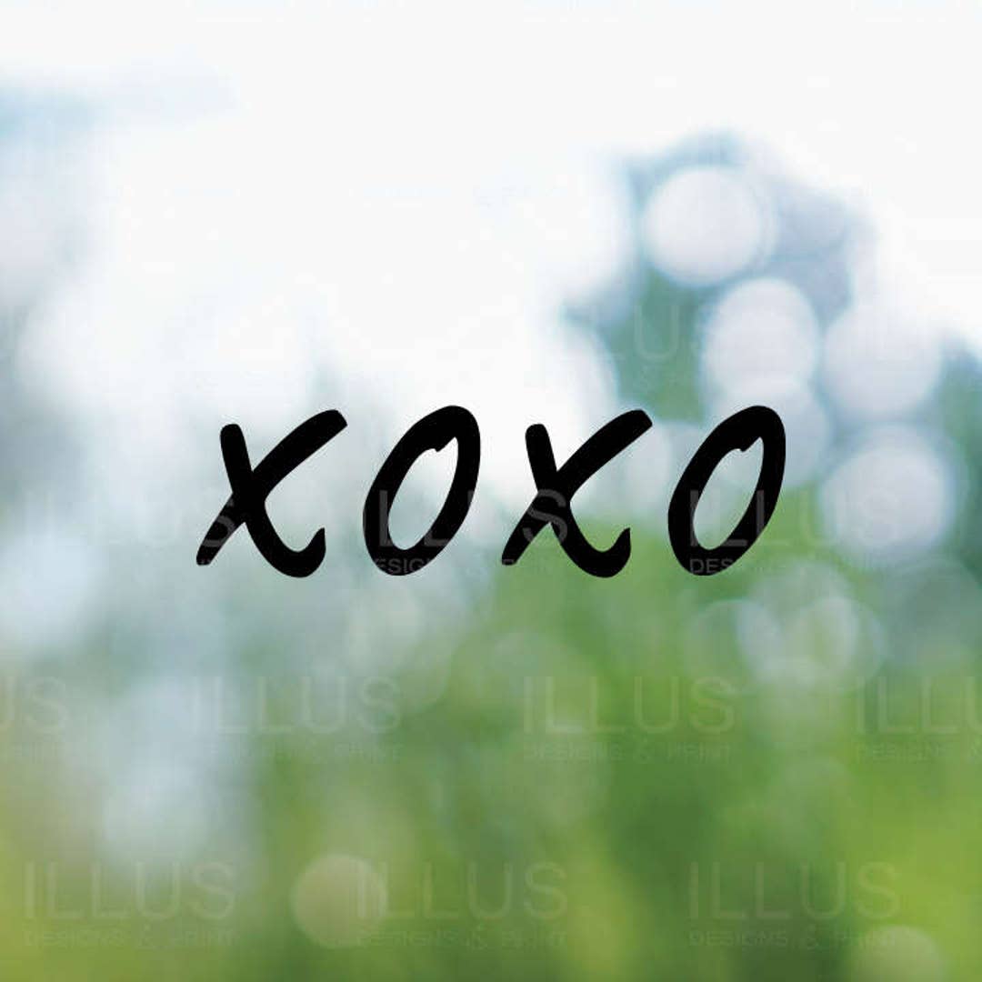 Xoxo Vinyl Decal // Car Decal, Laptop Decal, Yeti Cup Decal, Helmet ...