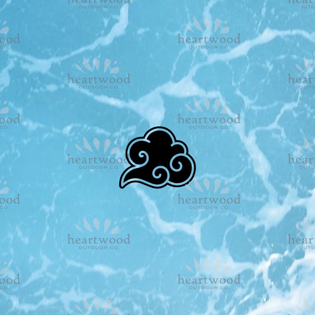 Akatsuki Naruto Cloud Anime Vinyl Decal // Window Sticker, Car Bumper ...