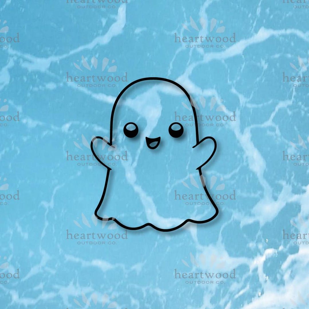 Cute Ghost JDM Vinyl Decal // Kawaii Art, Kawaii Decal, Car Bumper ...
