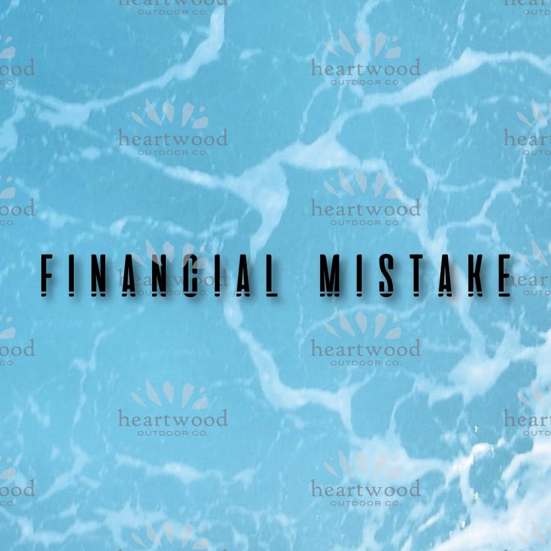 Financial Mistake Car Vinyl Decal // Window Sticker, Car Bumper Sticker ...