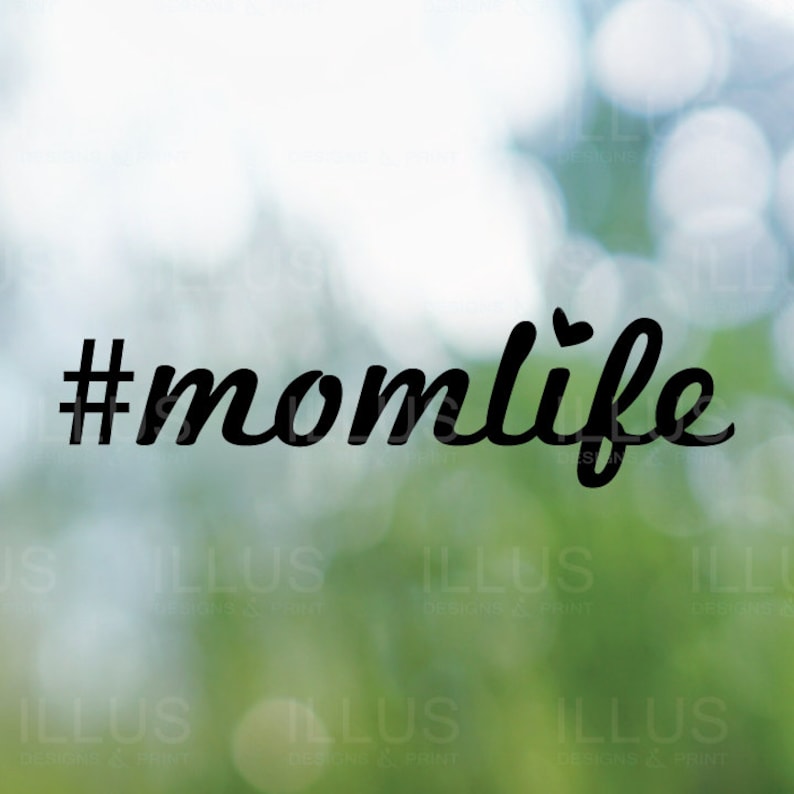 Mom Life Vinyl Decal Laptop Decal Car Decal Phone Decal Etsy