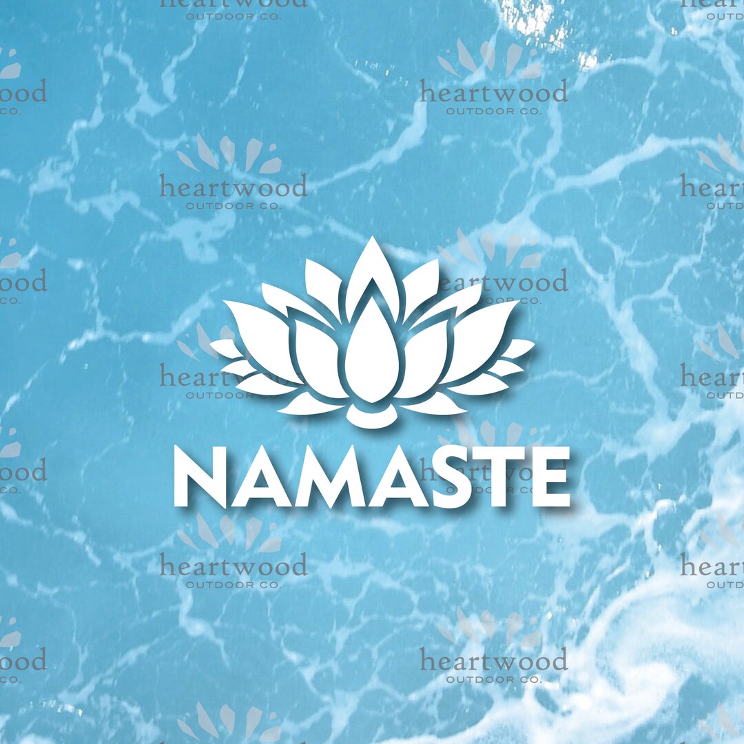 Namaste Lotus Vinyl Decal // Lotus Sticker, Lotus Decal, Vinyl Decal ...