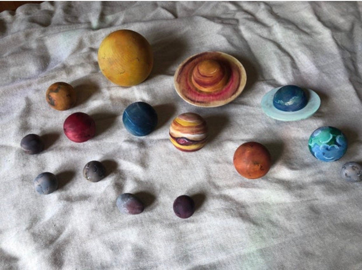 Wooden Solar System + Dwarf Planet Set | Labeled Wood Montessori ...