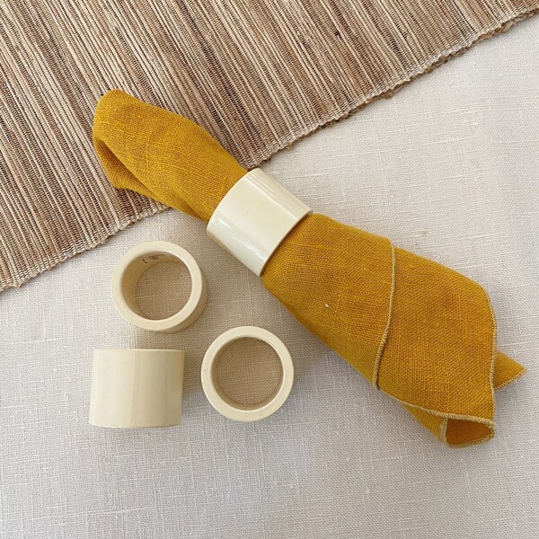 Ivory Napkin Ring - Etsy