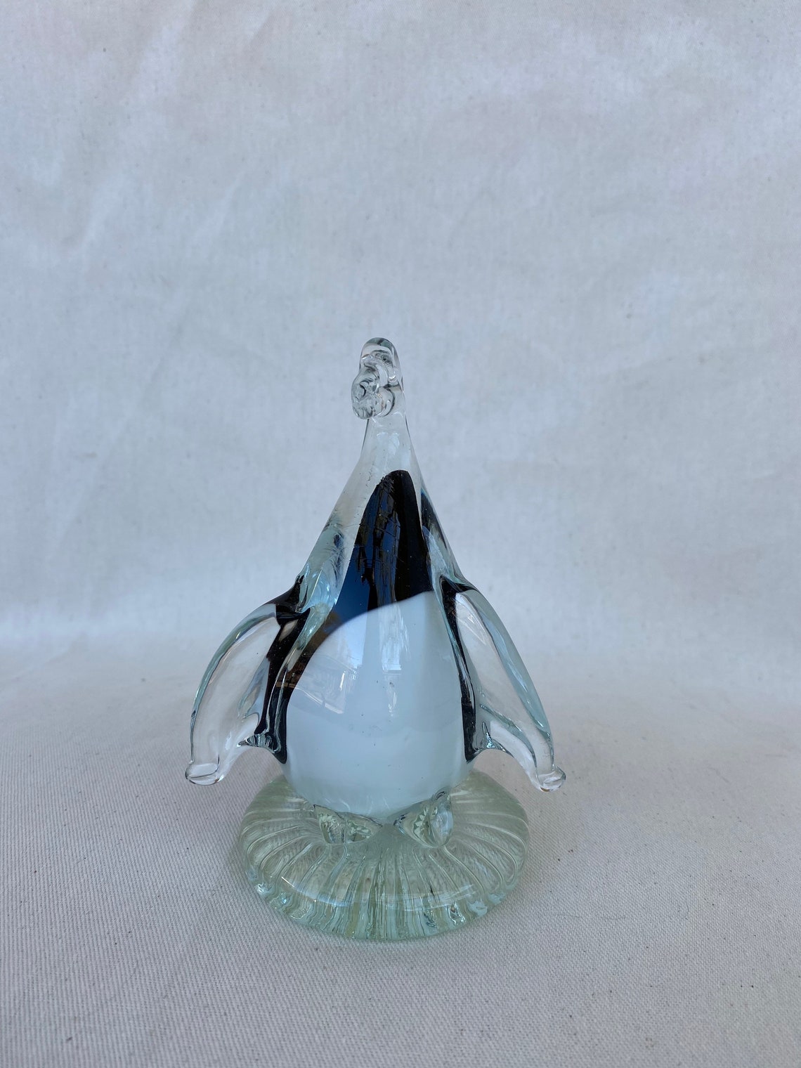Vintage Hand Blown Studio Colored Glass Penguin Figurine - Etsy