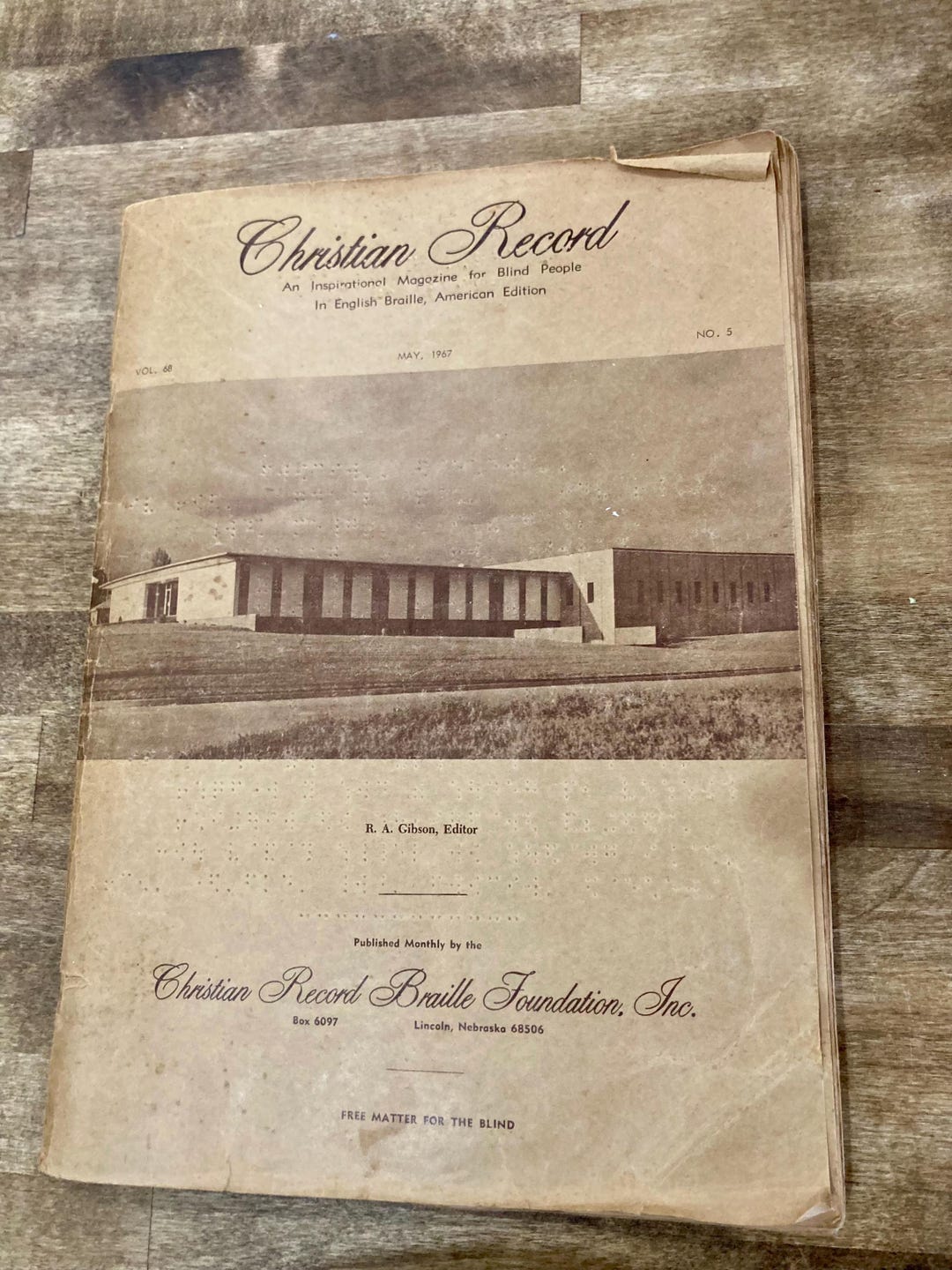 Large Vintage Braille Magazine - Etsy