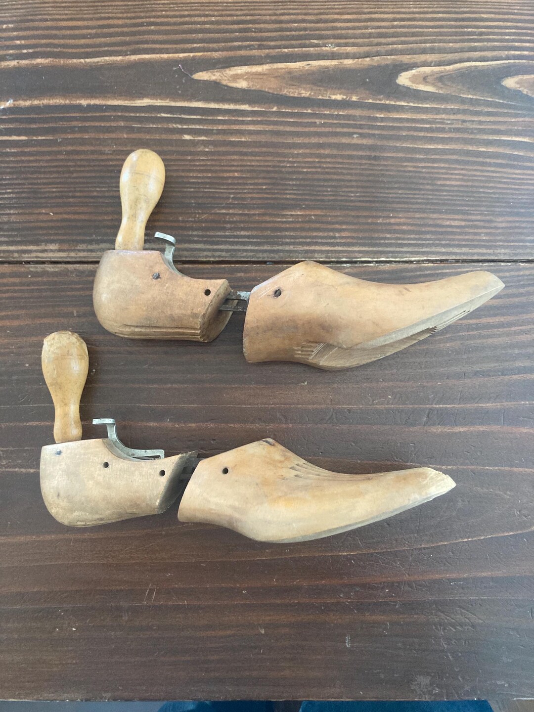 Pair of Vintage Wooden Shoe Tree Stetchers - Etsy