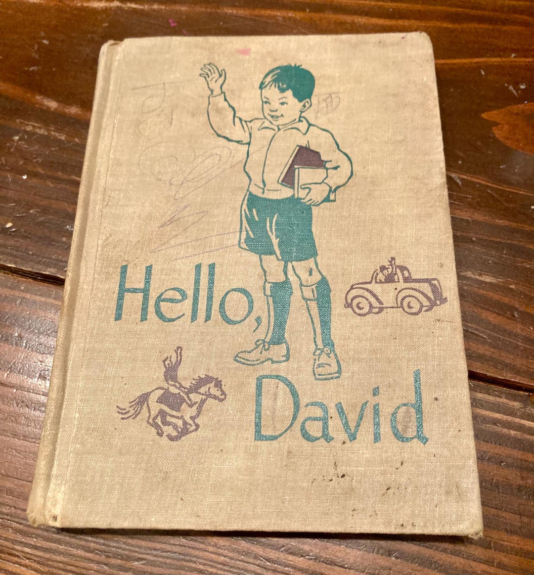 1949 Vintage Book Hello, David - Etsy