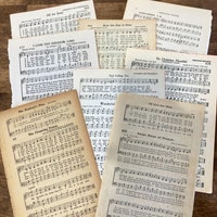 Vintage Hymn Book Pages - Etsy