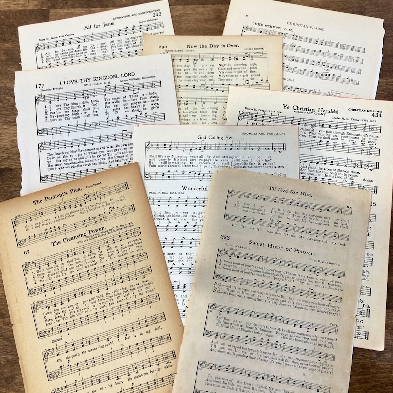 Old Hymns - Etsy