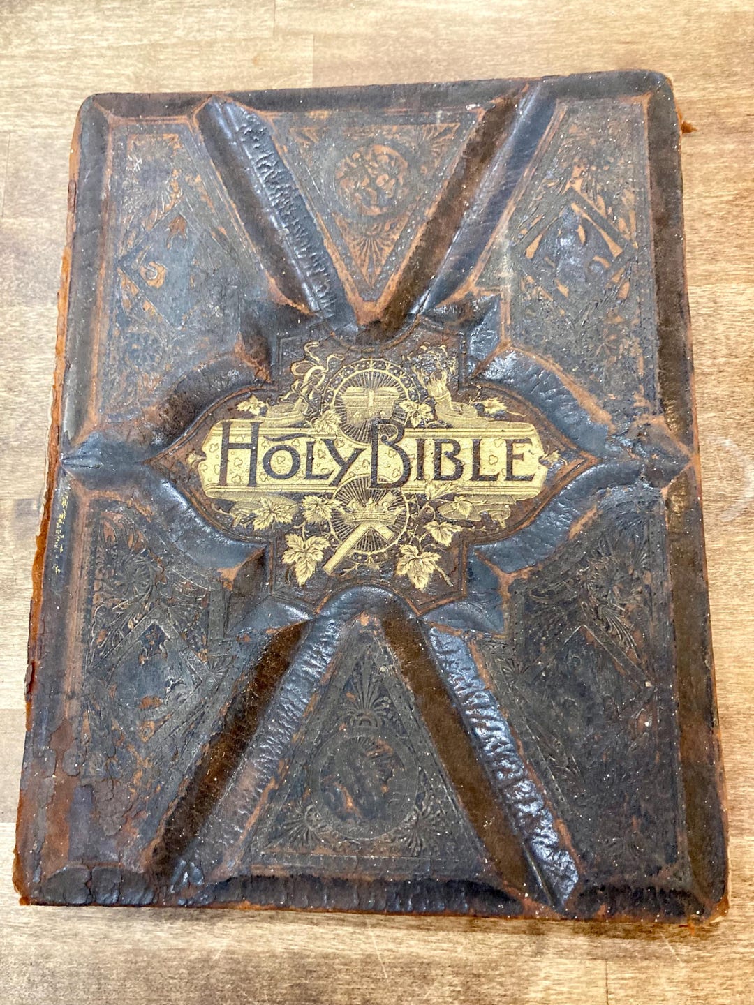 Large Antique Bible Cover - Etsy