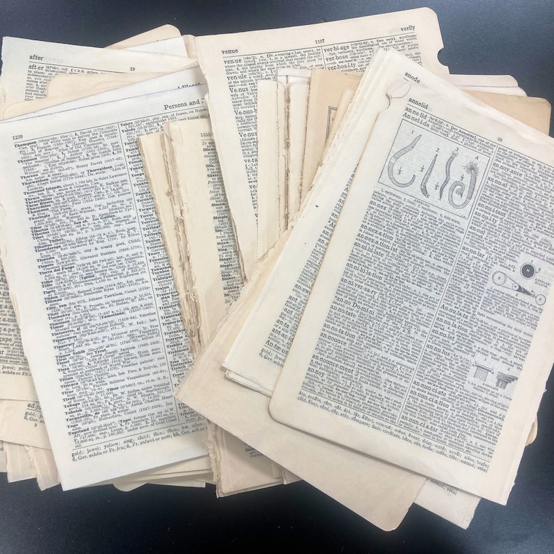 Dictionary Page - Etsy