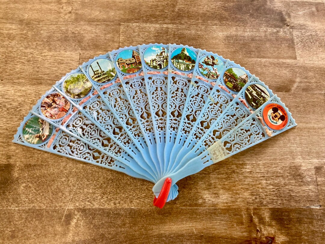 Vintage Disney Folding Souvenir Fan - Etsy