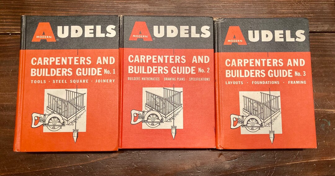 Set of 3 Audels Carpenters and Builders Guides - Etsy