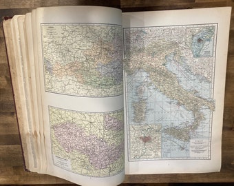 Large World Atlas Book - Etsy