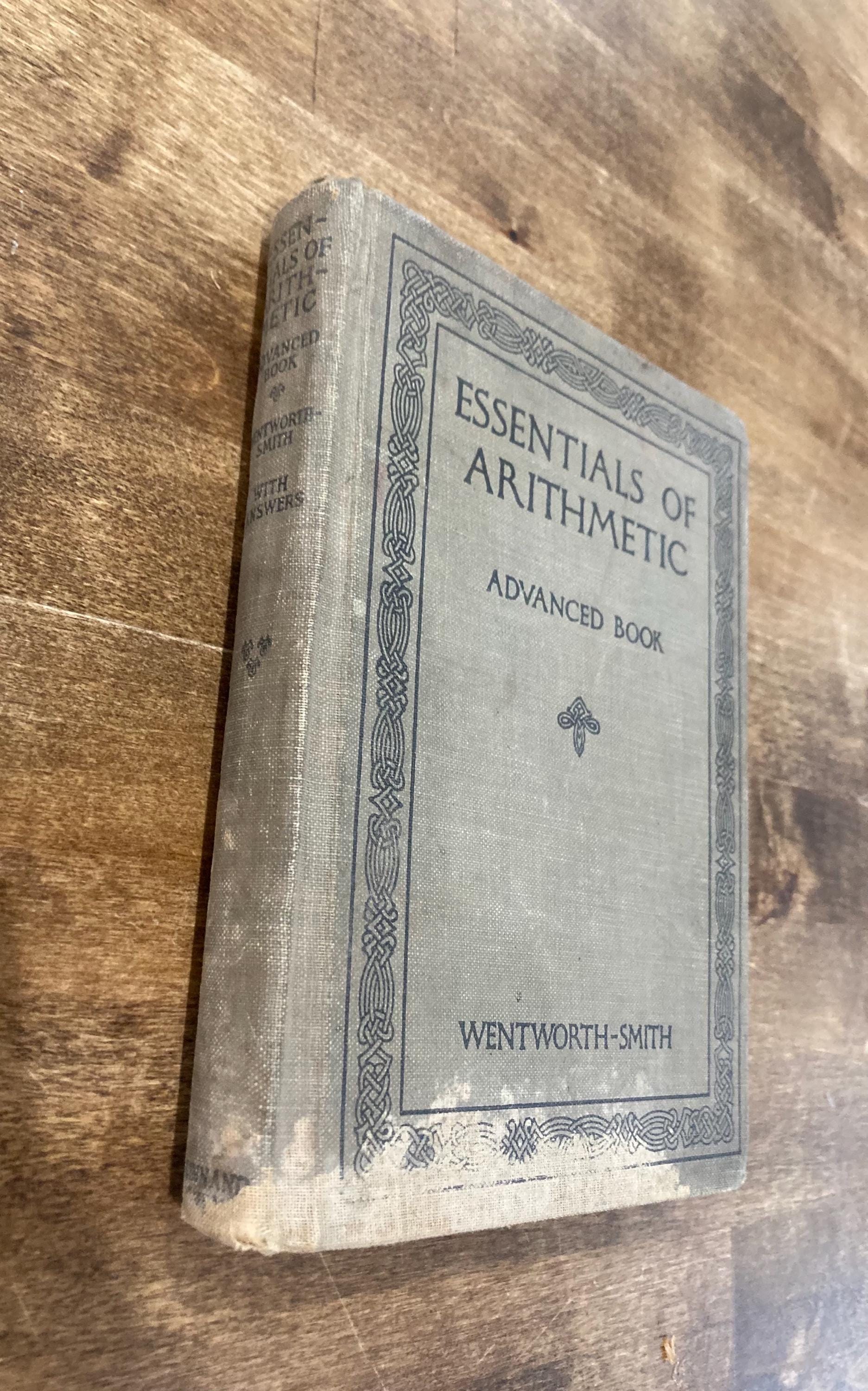 Antique Math Book - Essentials of Arithmetic-1915 - Etsy