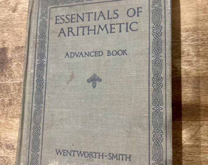 Antique Math Book - Essentials of Arithmetic-1915 - Etsy