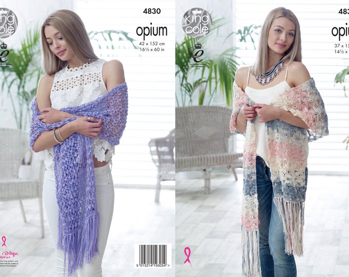King Cole Opium Knitting Pattern;4830 - Etsy