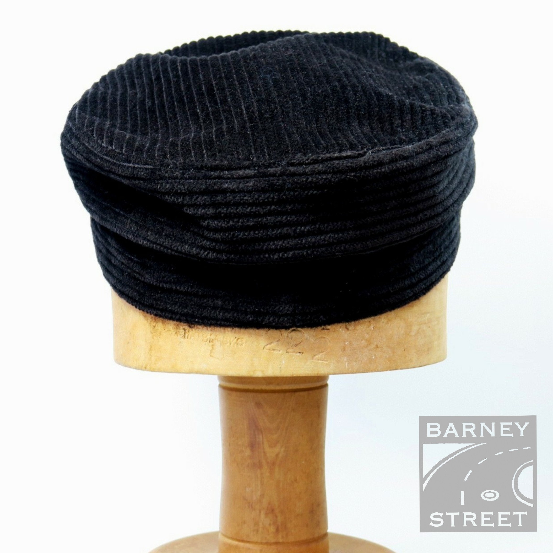 Tevye cap black corduroy fisherman fiddler cap | Etsy