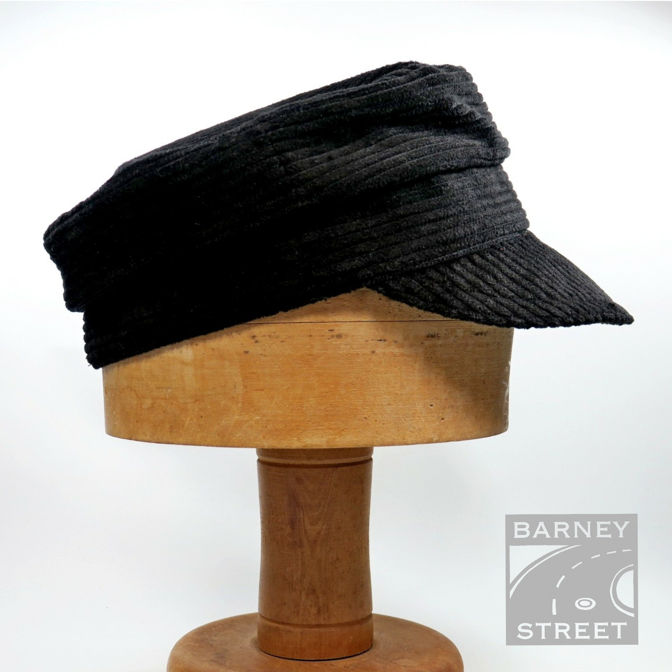 Tevye cap black corduroy fisherman fiddler cap | Etsy