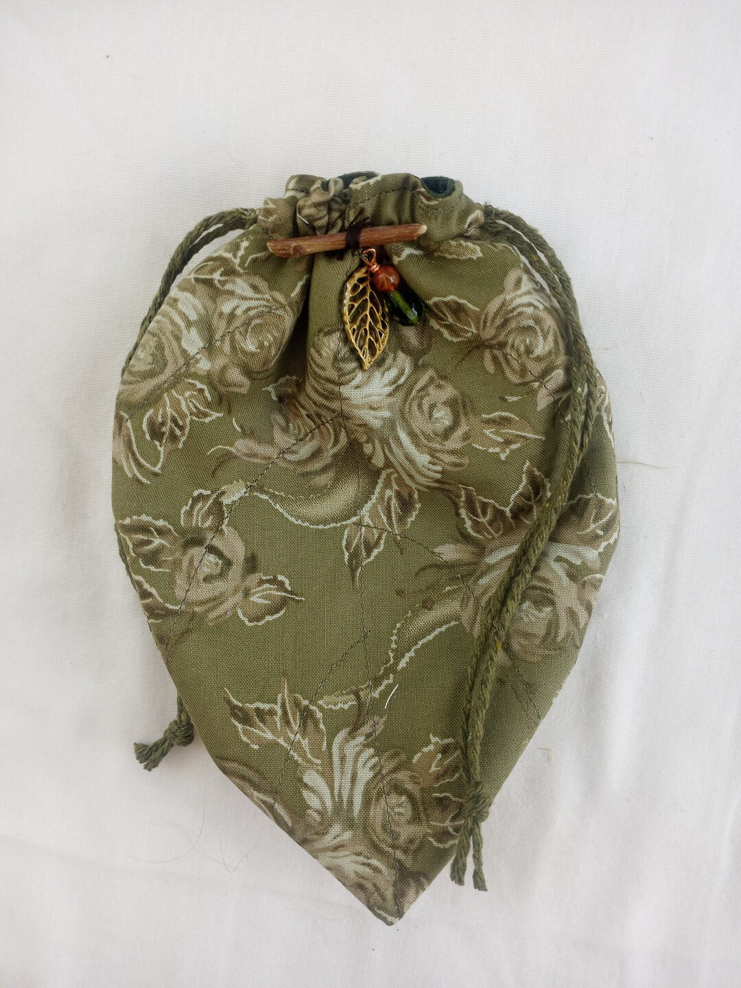 Leaf Pouch, Rune Bag, Herb Bag, Handmade - Etsy