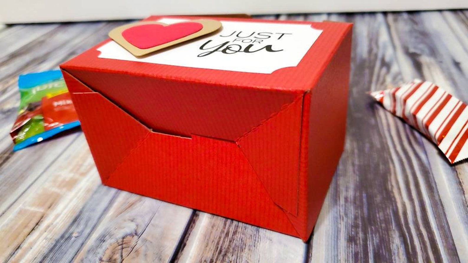Valentine's Treat Boxes Valentine's Candy Box Heart - Etsy