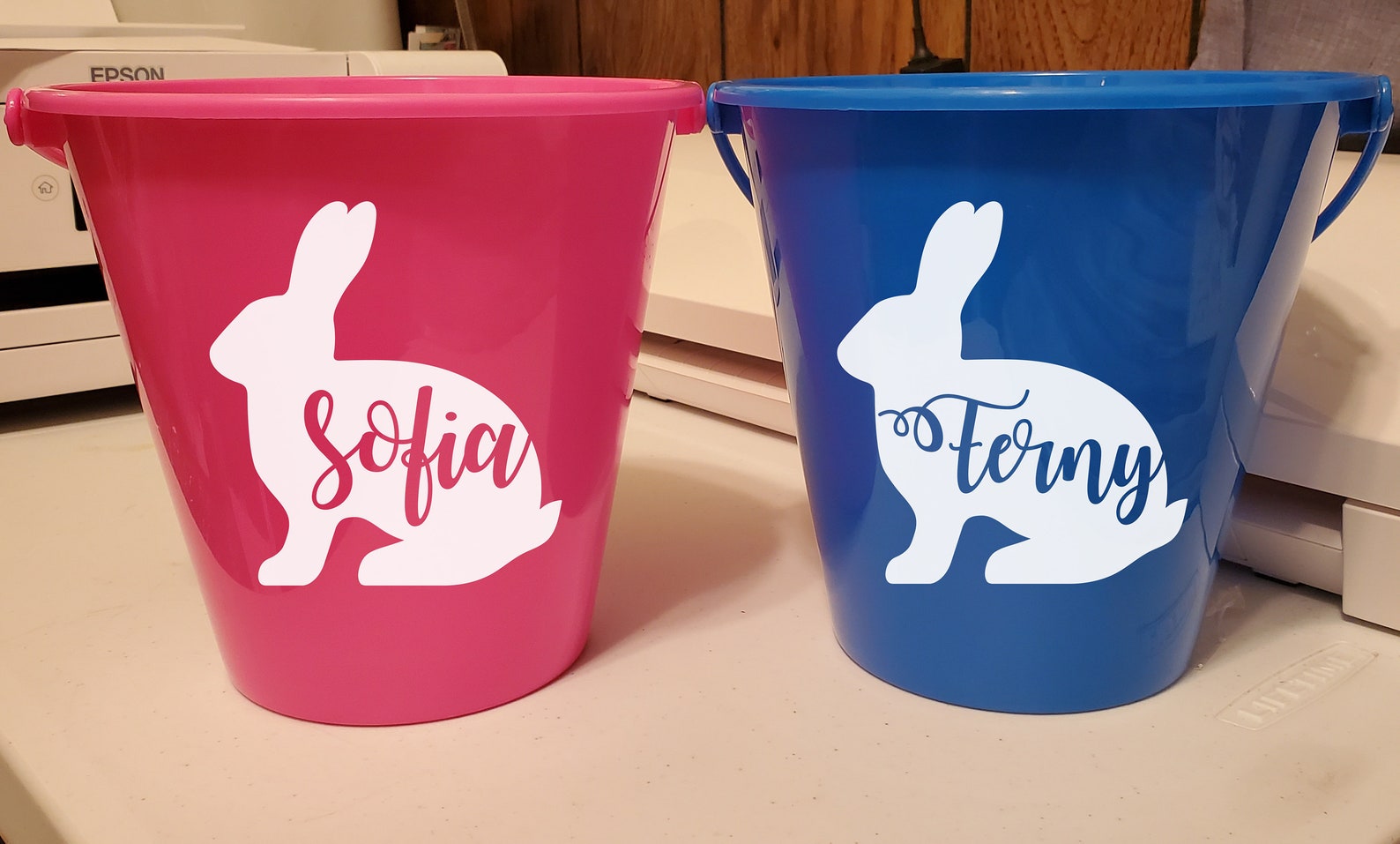 Custom Name Bunny Vinyl Decal Window Decal Car Decal Happy | Etsy