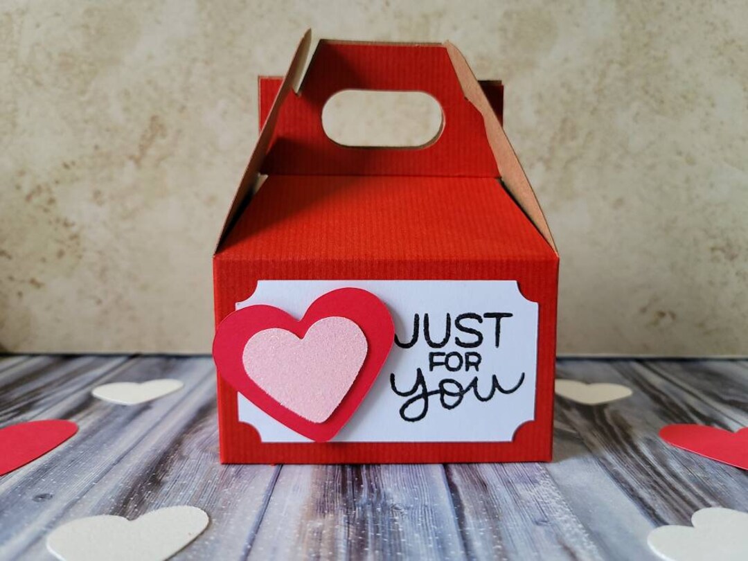 Just for You Valentine's Treat Boxes, Valentine's Candy Box, Heart Box ...